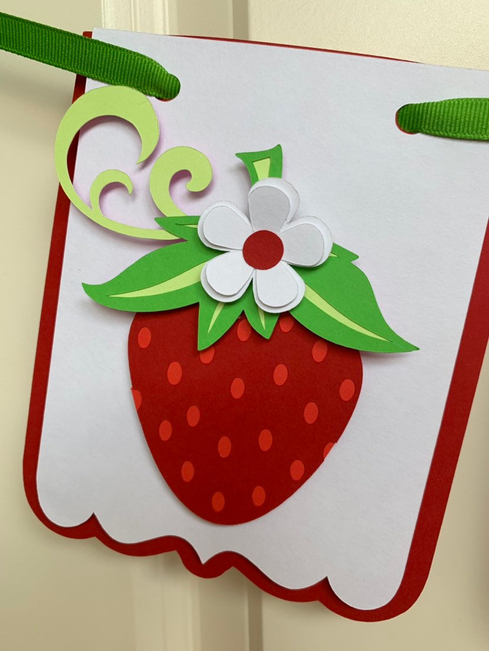 Strawberry One Banner - Etsy