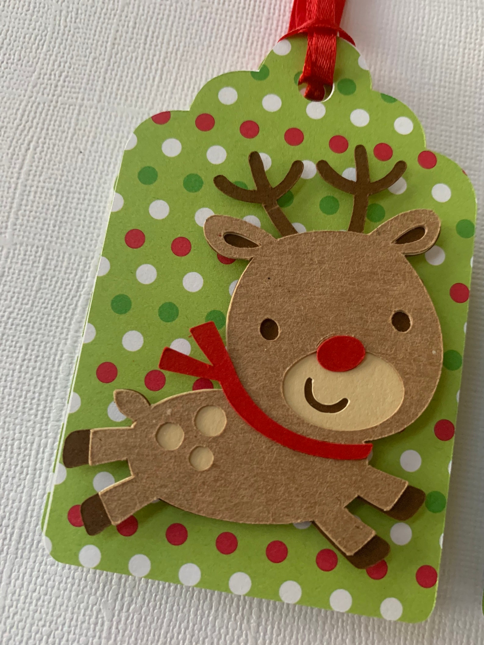 Christmas Reindeer Gift Tags/party Favor Tags | Etsy