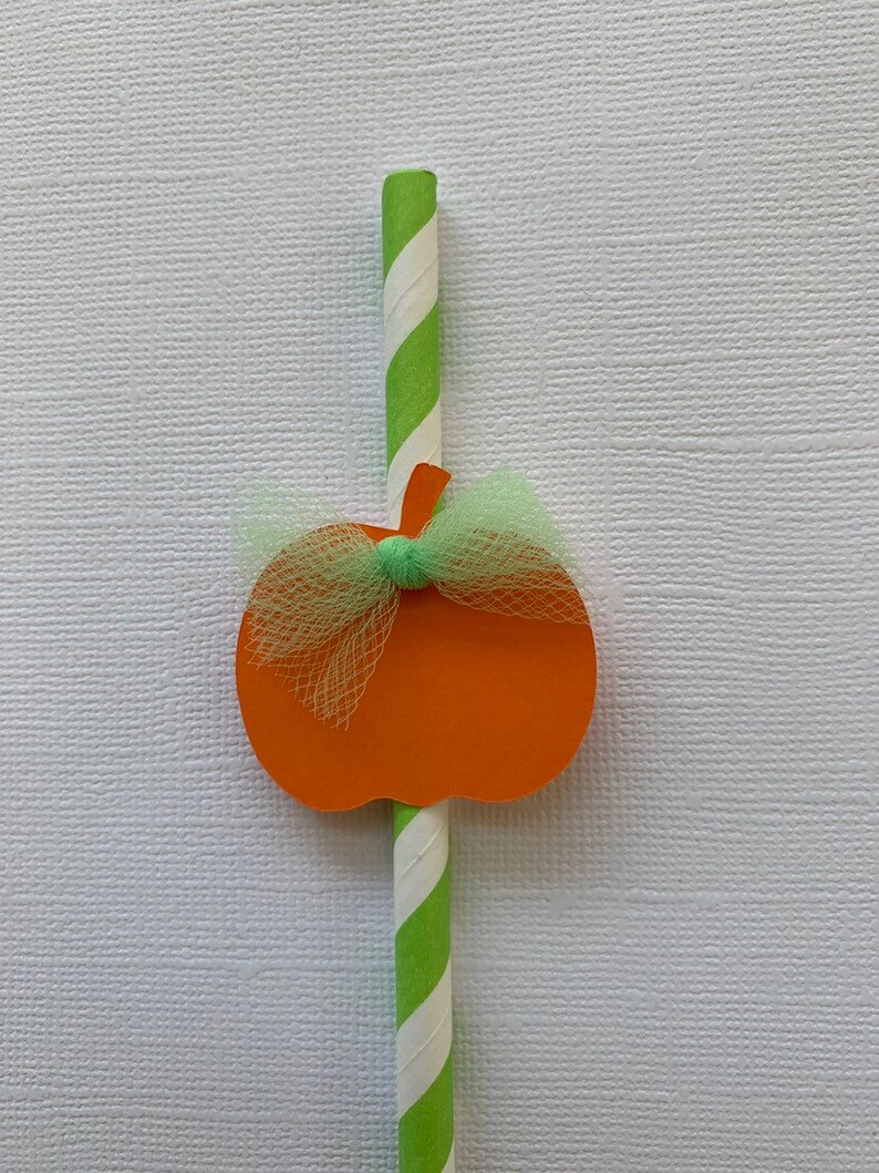 Pumpkin Paper Straws - Etsy