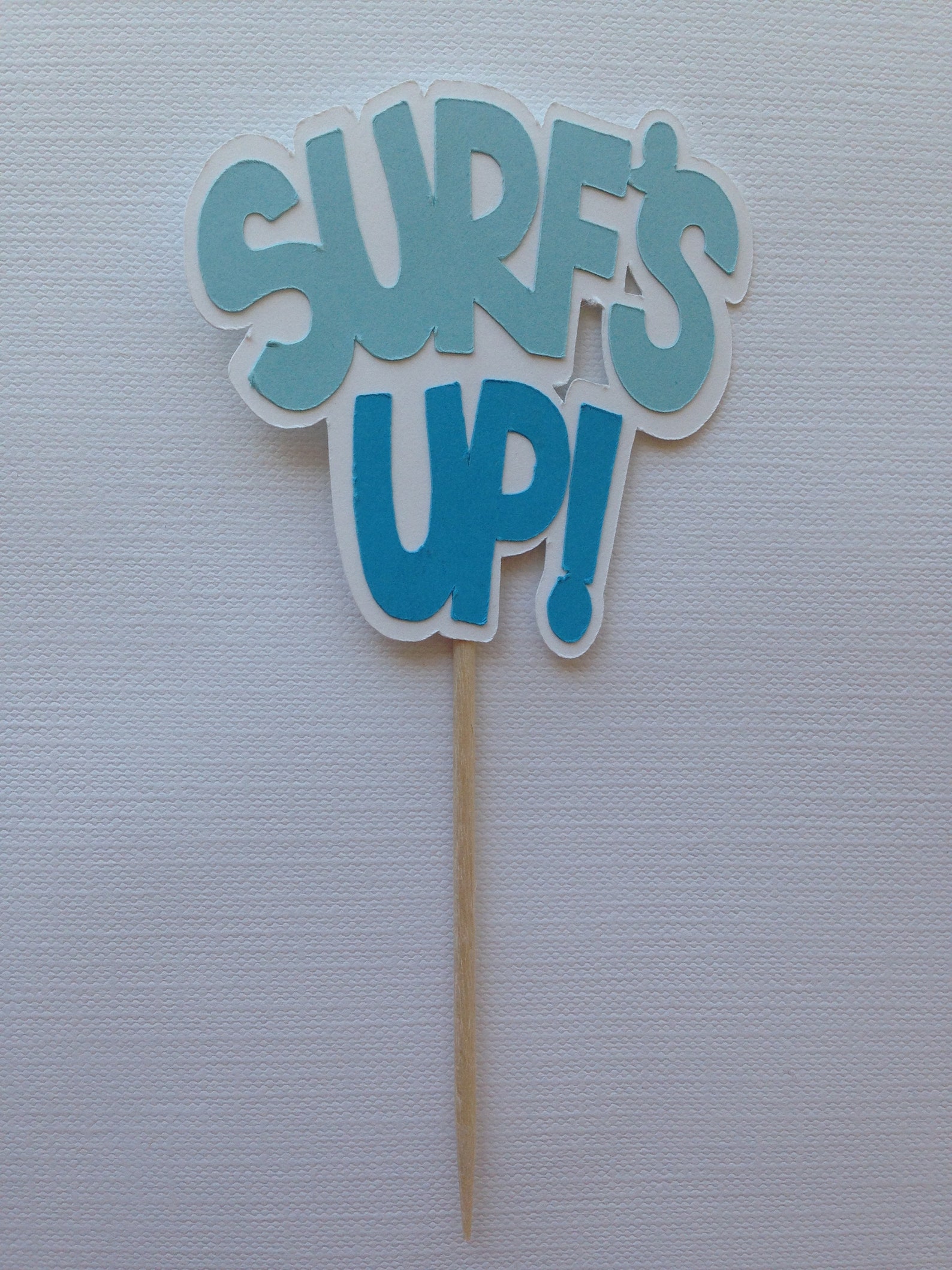 Tropical Surf Board Beach Cupcake Toppers - Etsy