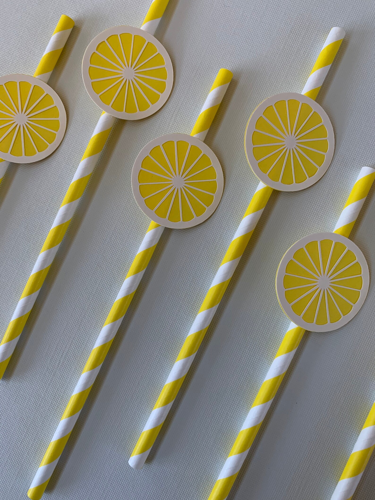 Lemon and Lime Citrus Slice Paper Straws | Etsy