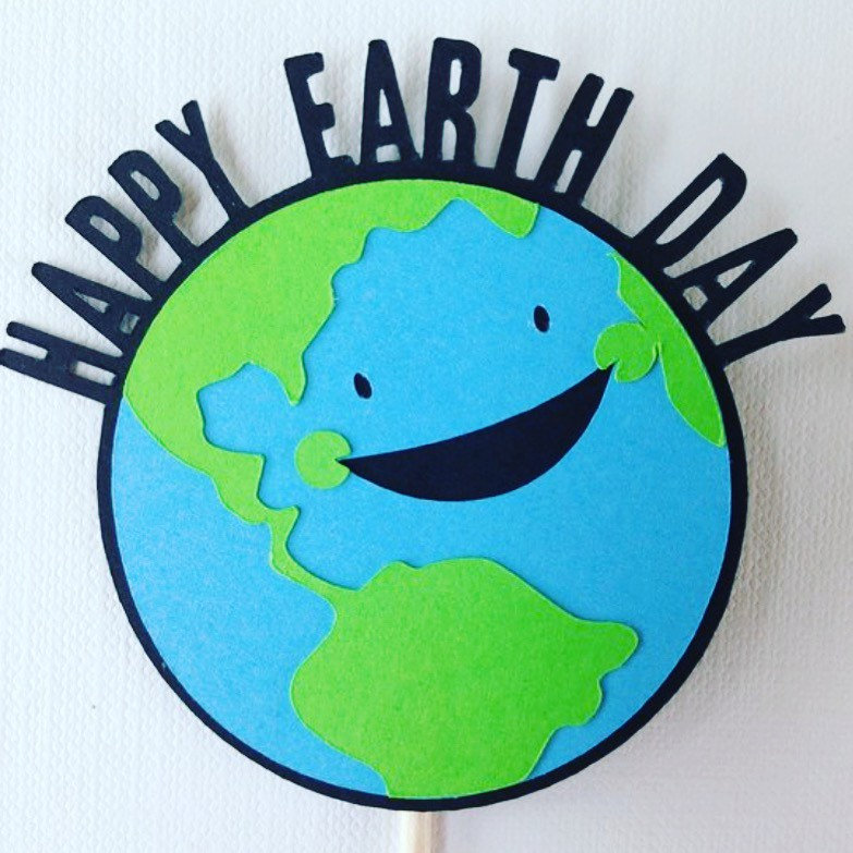 Earth Day Cupcake Toppers - Etsy