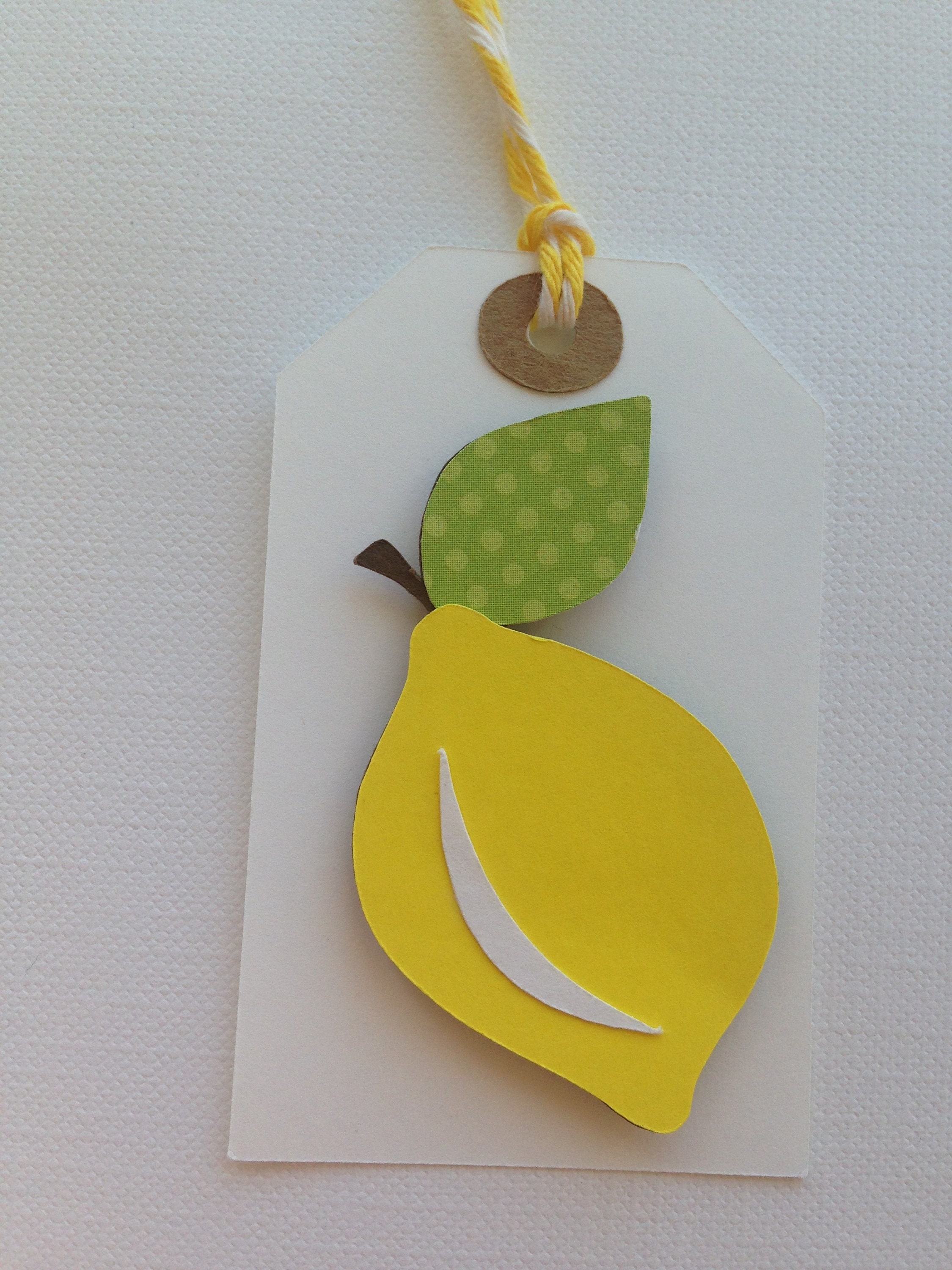 Lemon Gift Tag | Etsy