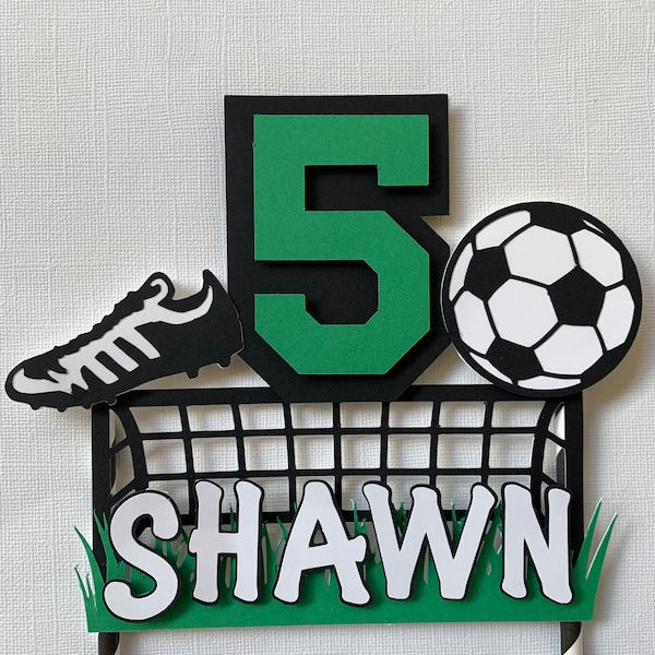 Soccer Cake Topper - Etsy