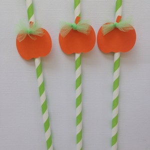 Pumpkin Paper Straws - Etsy