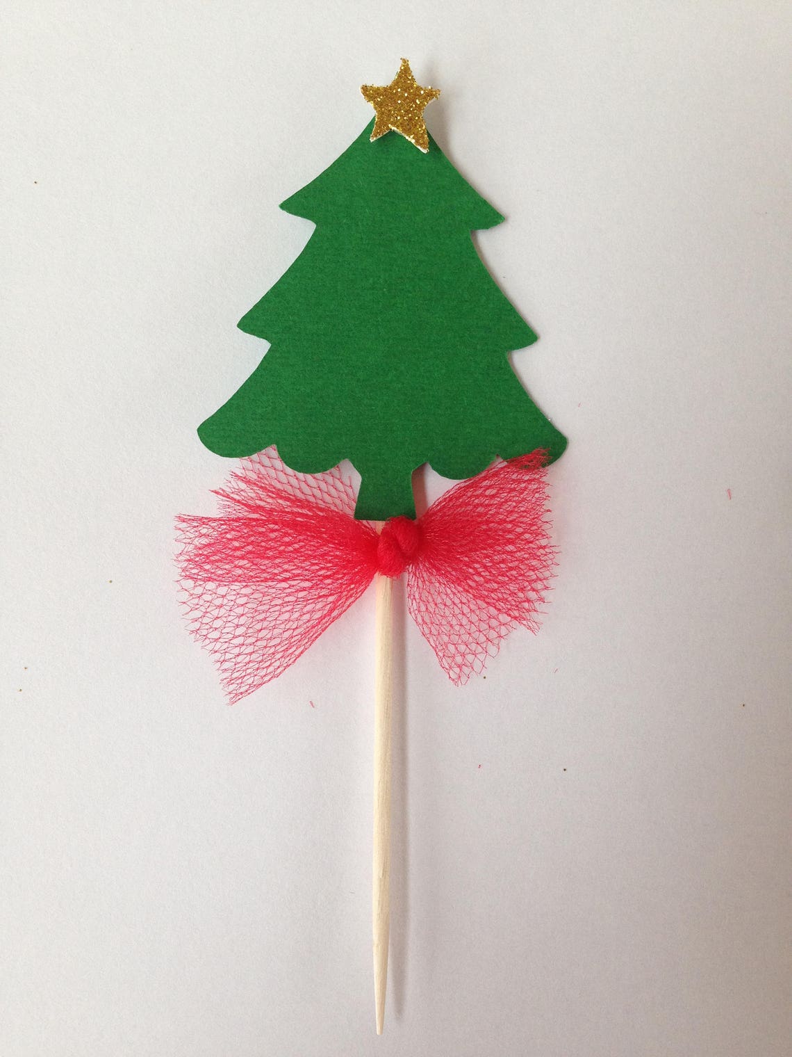Christmas Tree Cupcake Toppers - Etsy