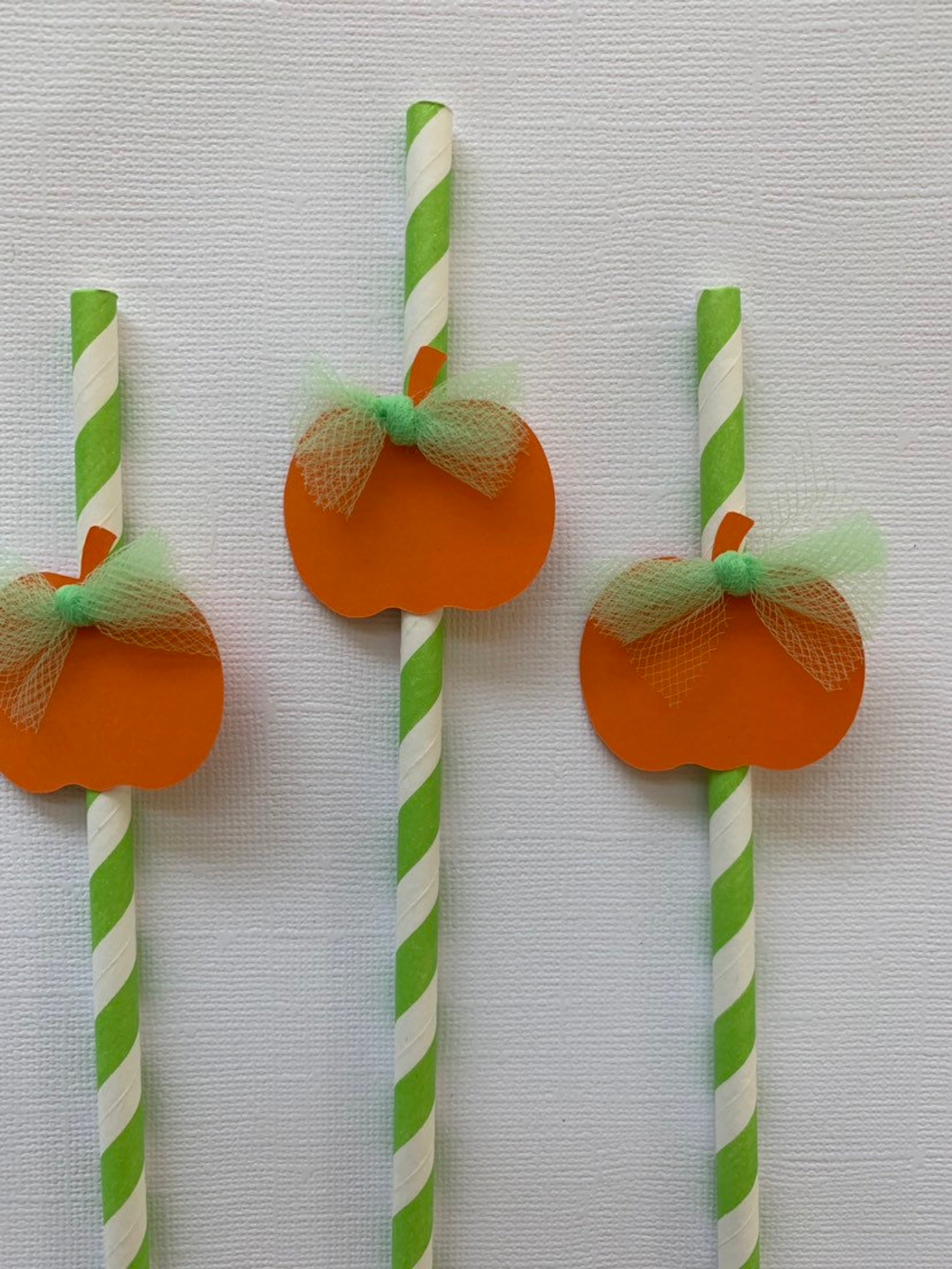 Pumpkin Paper Straws - Etsy