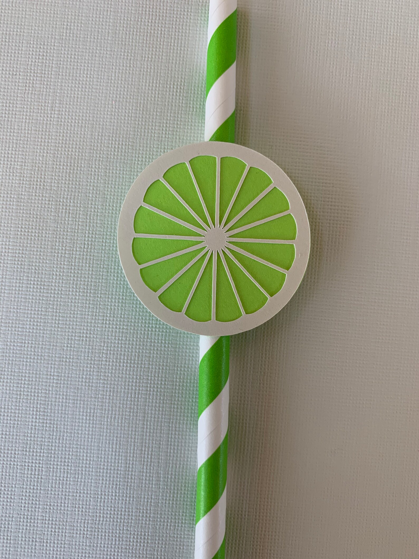 Lemon and Lime Citrus Slice Paper Straws | Etsy