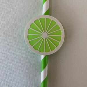 Lemon and Lime Citrus Slice Paper Straws - Etsy