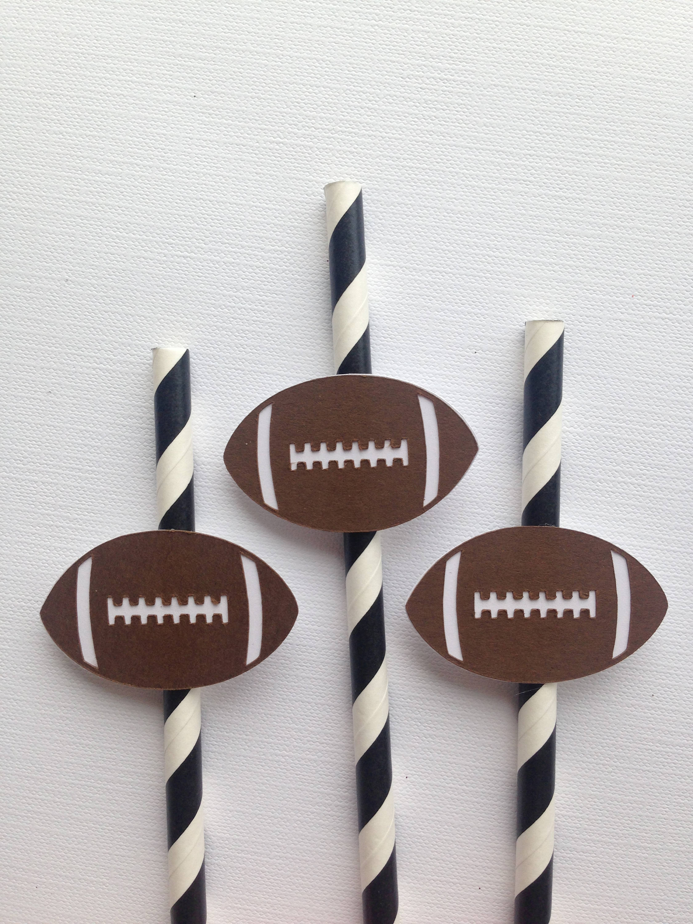 Football Paper Straws - Etsy