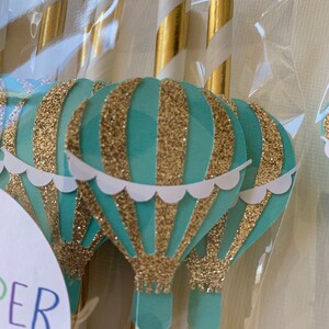 Hot Air Balloon Paper Straws - Etsy
