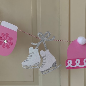 Winter Garland With Snowman, Ice Skates, Hot Chocolate, Mittens ...