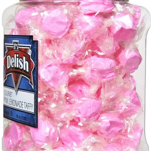 Pink Lemonade Taffy Chews by It's Delish, 18 Oz Jumbo Container - Etsy