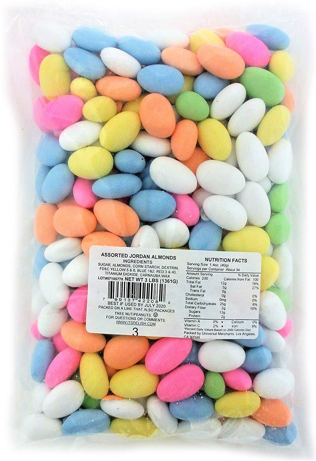 Jordan Almonds by Its Delish (assorted, 3 Lbs) - Etsy