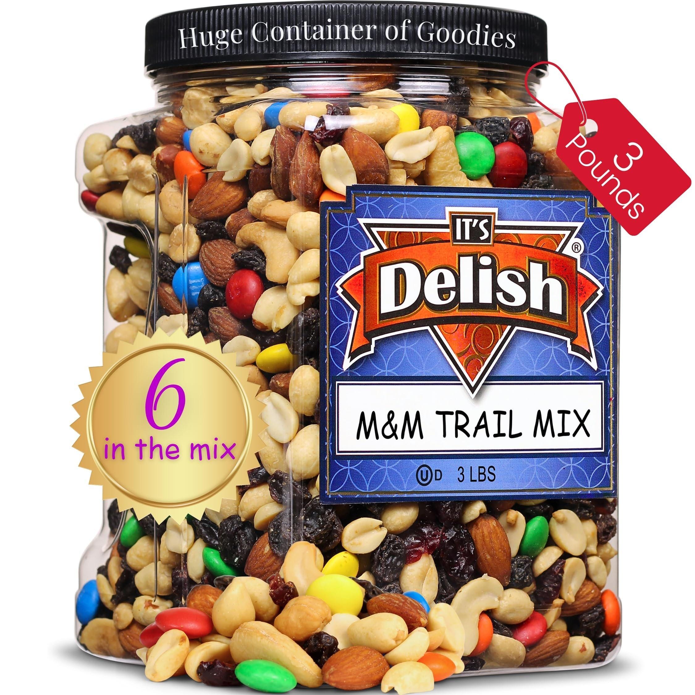 M&m's Classic Trail Mix by It's Delish, 3 Lb Reusable Container ...