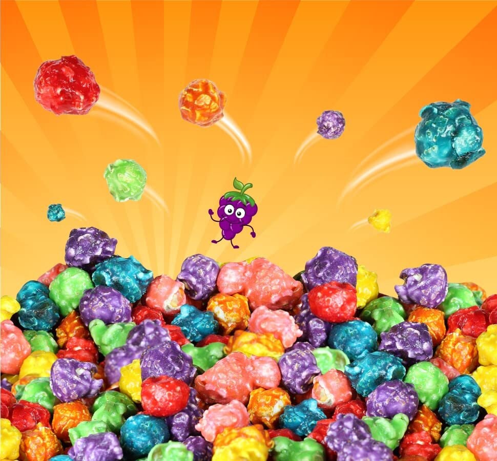 Gourmet Rainbow Coated Colored Popcorn by It's Delish - Etsy