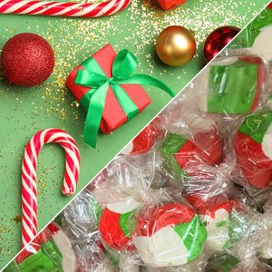 Christmas Peppermint Taffy Chews by It's Delish, Bulk, Individually ...
