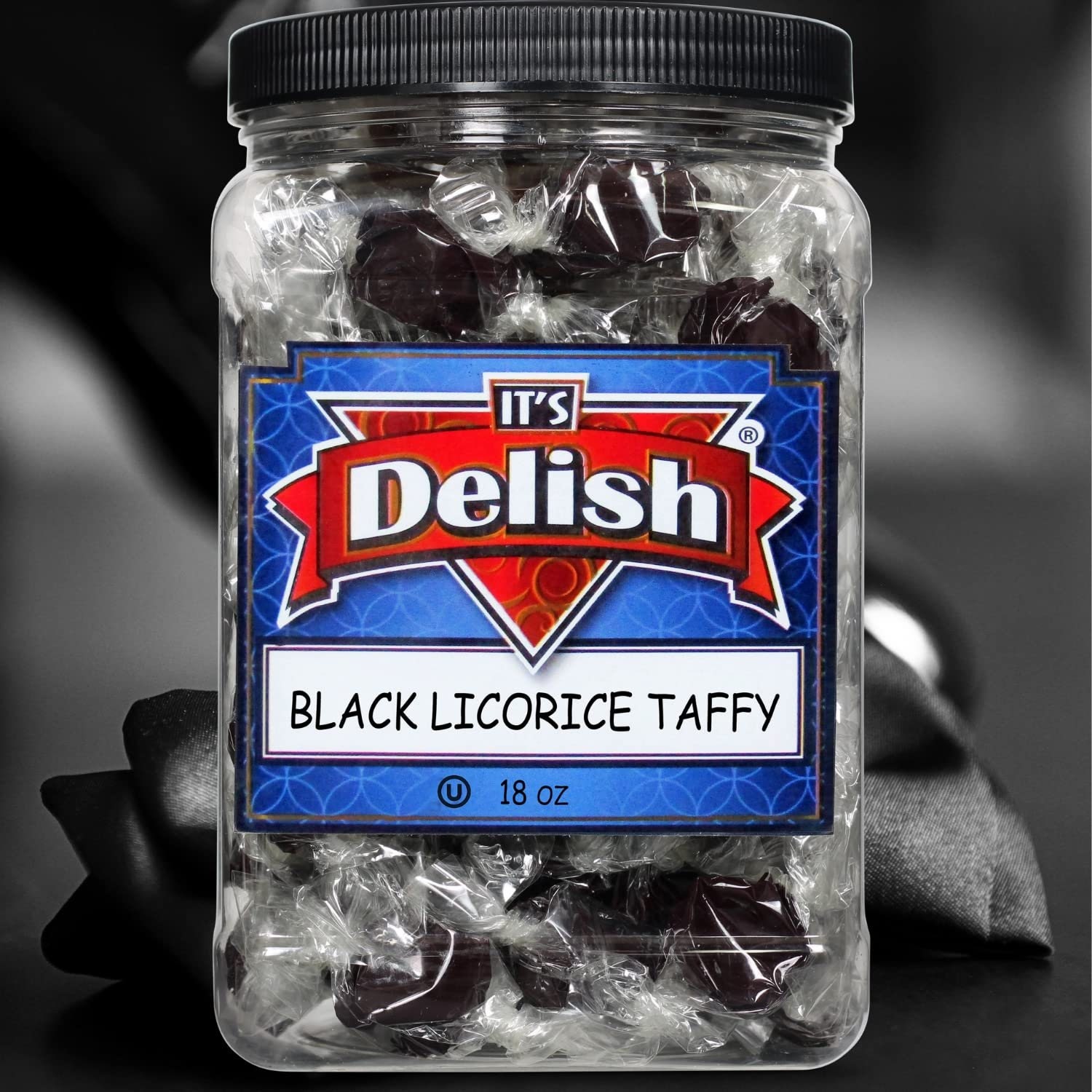 Black Licorice Flavored Taffy Chews by It's Delish, 18 Oz Jumbo ...