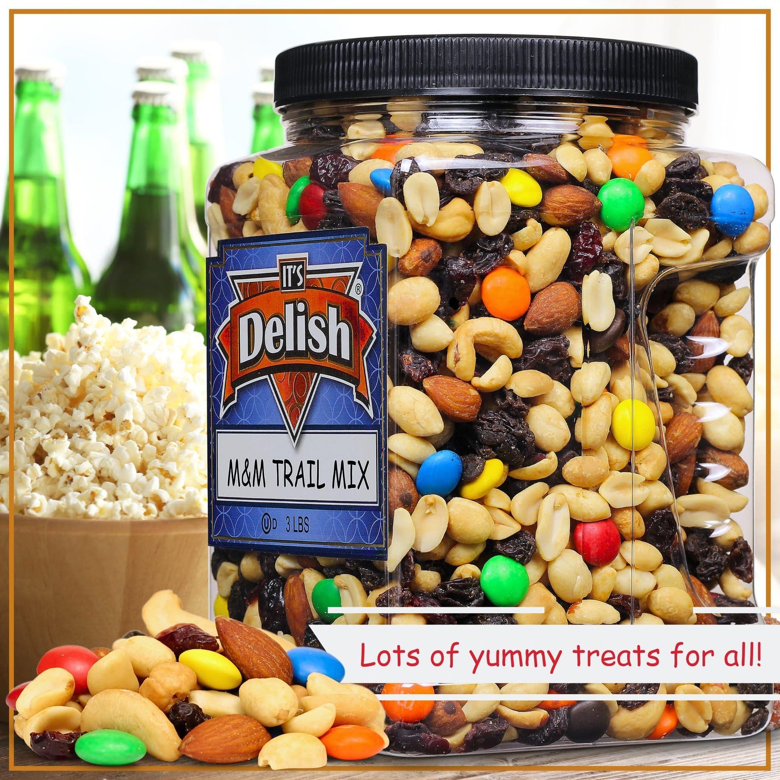 M&m's Classic Trail Mix by It's Delish, 3 Lb Reusable Container ...