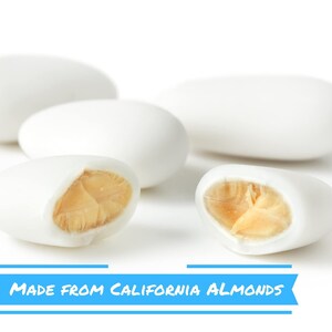 Sugar Free White Jordan Almonds by Its Delish, 3.5 Lbs Jumbo Container ...