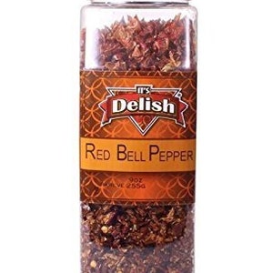 Dried Red Bell Peppers by It's Delish, Large Jar - Etsy
