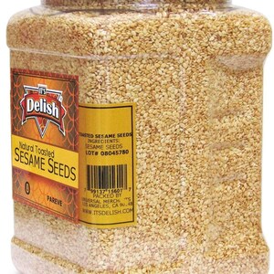 Natural Toasted Whole Sesame Seeds by It's Delish – 38 OZ Jumbo ...