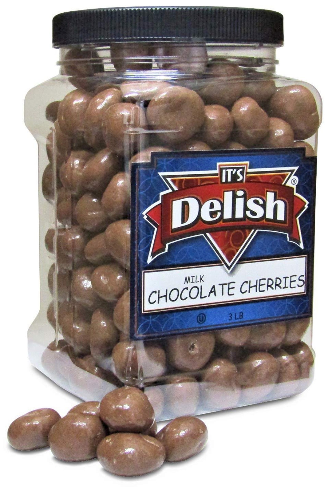 Gourmet Milk Chocolate Covered Cherries by It's Delish, 3 Lbs Jumbo ...