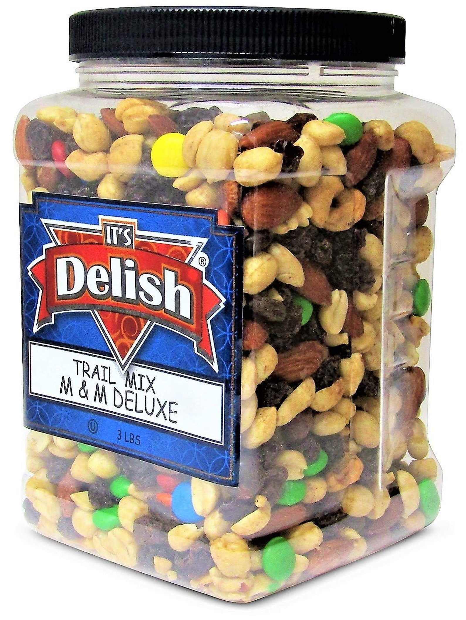 M&m's Classic Trail Mix by It's Delish, 3 Lb Reusable Container Gourmet ...