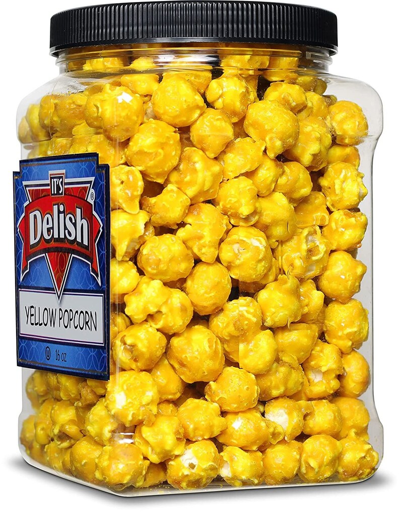 Gourmet Yellow Banana Flavored Popcorn by It's Delish, 16 Oz Jumbo ...
