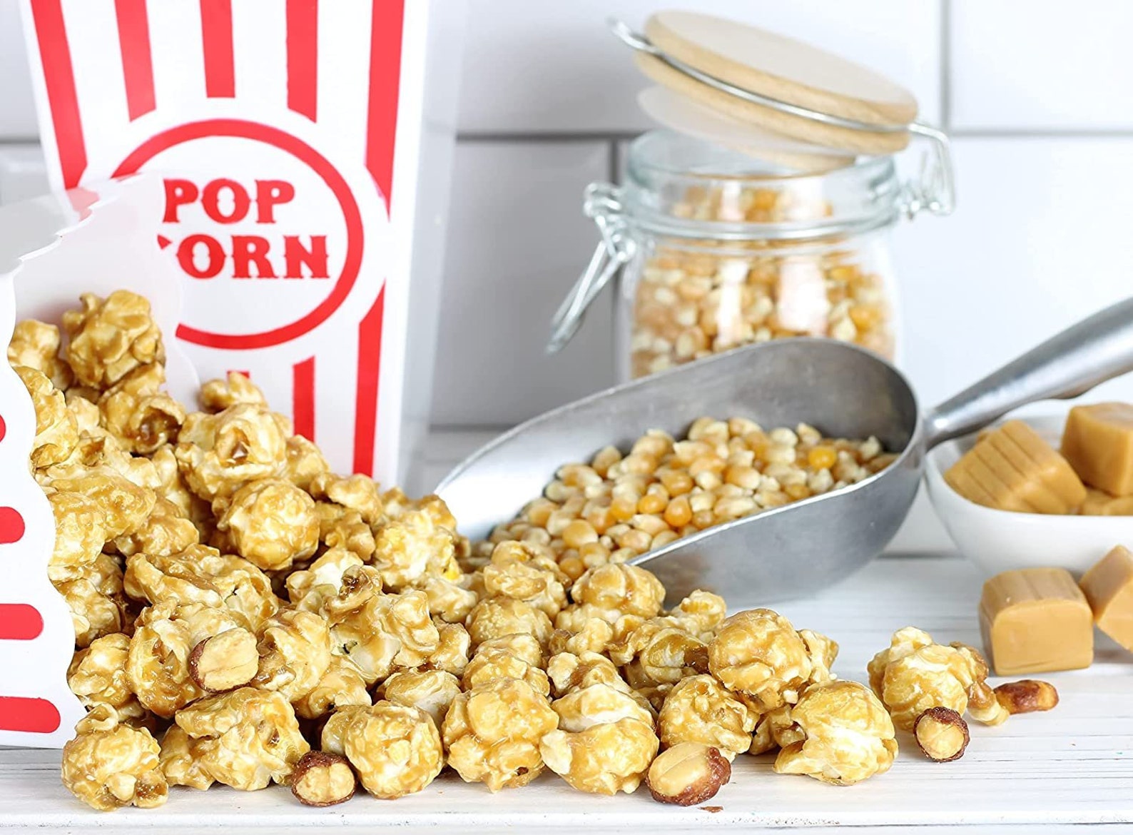 Gourmet Caramel Coated Popcorn With Nuts by Its Delish - Etsy