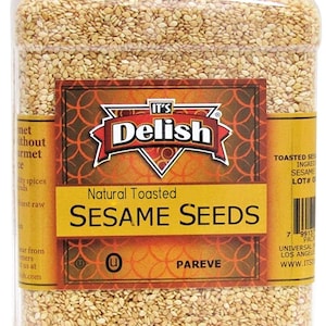 Natural Toasted Whole Sesame Seeds by It's Delish – 38 OZ Jumbo ...