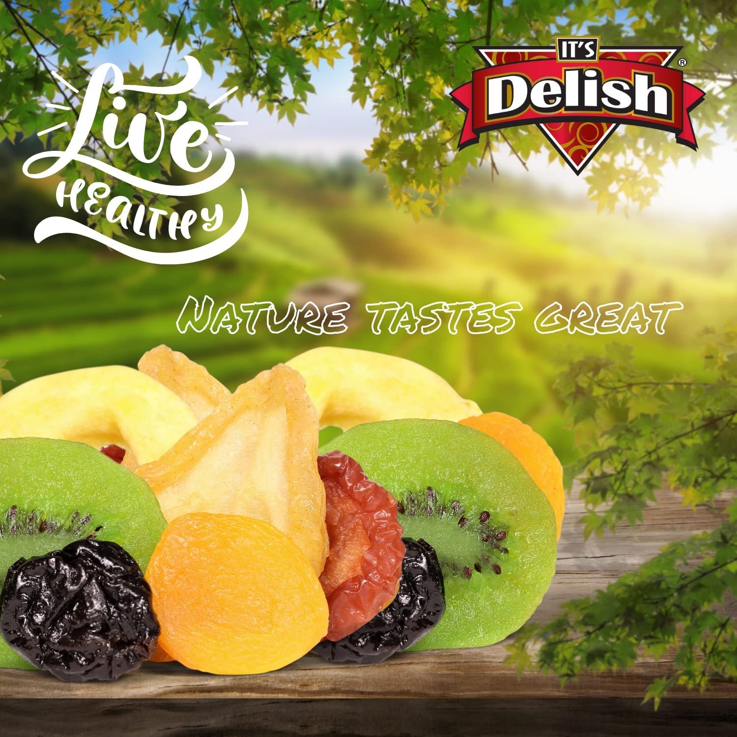 Dried Mixed Fruit With Prunes by It's Delish, 2 Lbs (32 Oz) Jumbo ...