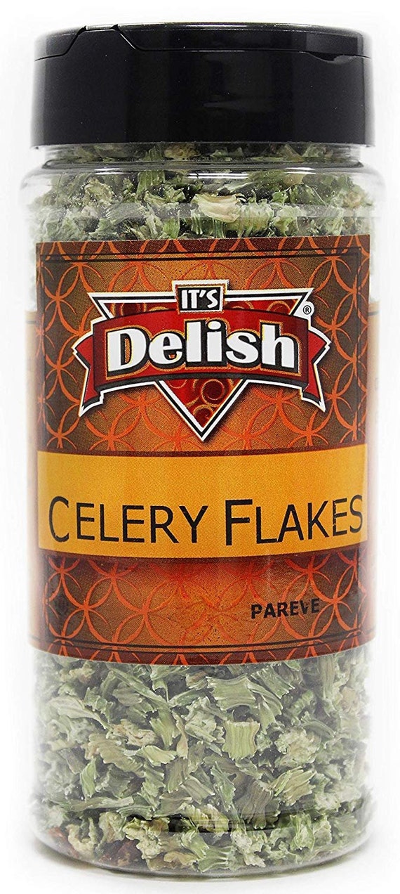 Dried Celery Flakes Stalk & Leaf by Its Delish Medium Jar | Etsy