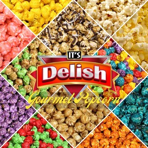 Gourmet Red Cherry Flavored Popcorn by It's Delish, 16 Oz Jumbo ...