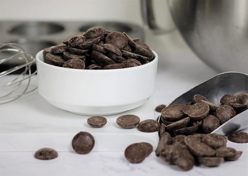 Chocolate Discs by Its Delish, Semi-sweet Style Dark Chocolate for ...