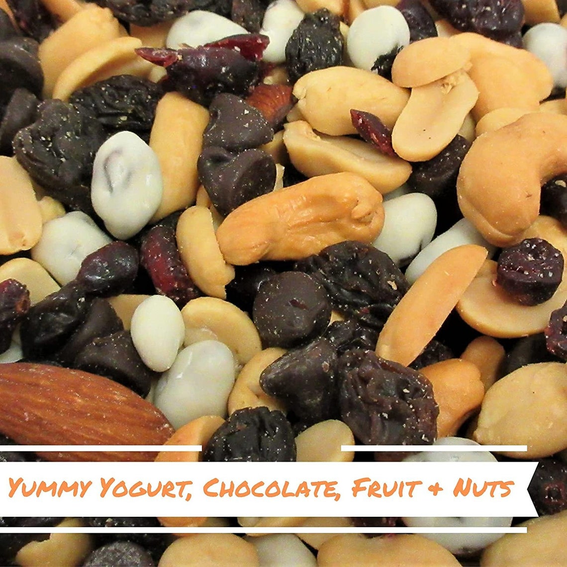 Deluxe Trail Mix With Greek Yogurt Chocolate Fruit and Nuts - Etsy