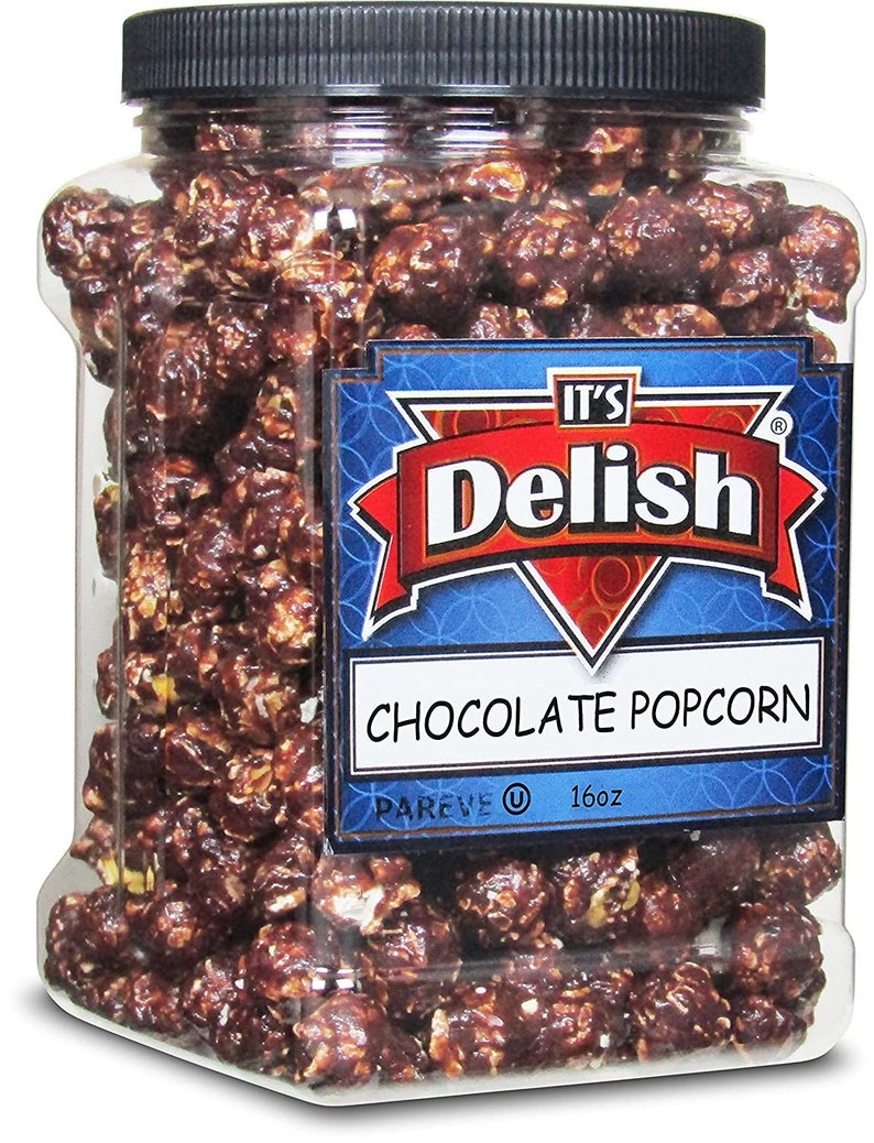 Gourmet Chocolate Popcorn by Its Delish, 16 OZ Jumbo Container ...