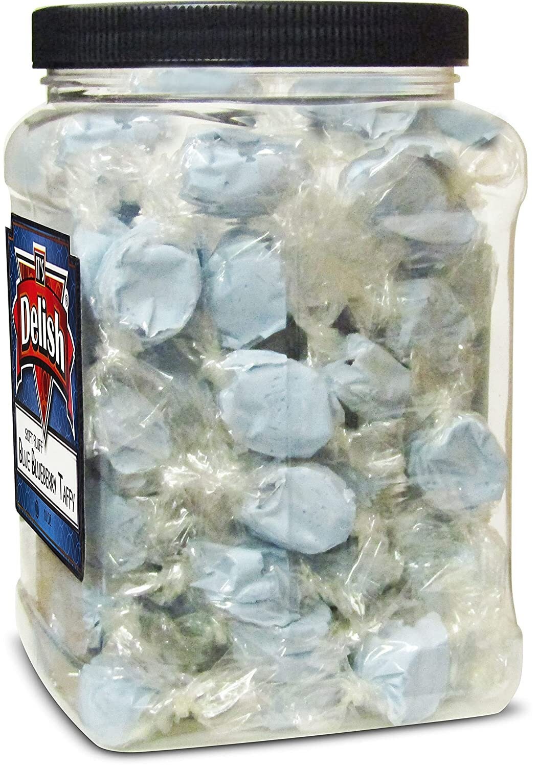 Blue Blueberry Flavored Taffy by Its Delish, 18 OZ Jumbo Container ...