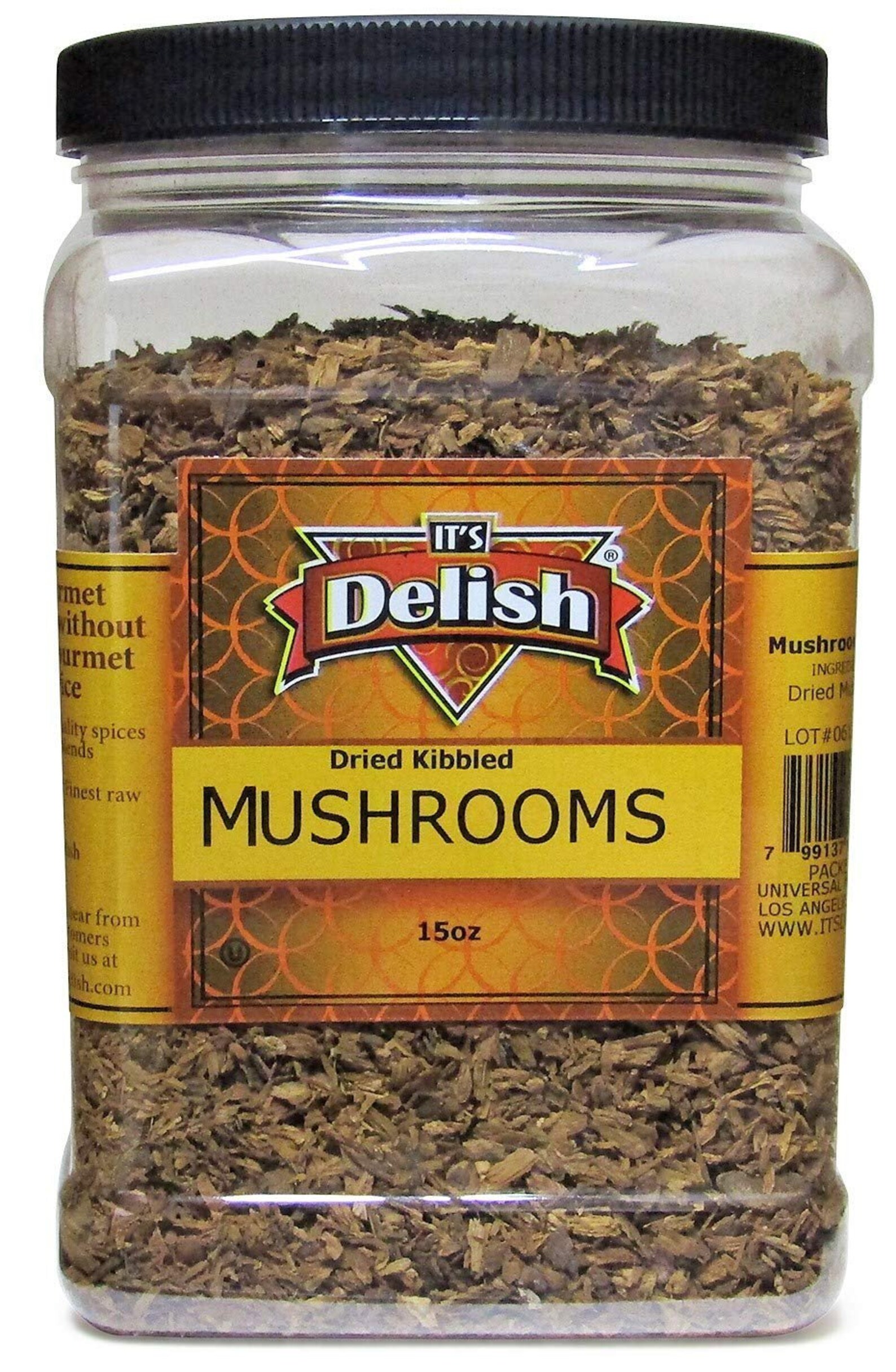 Dried Mushroom Kibble by Its Delish 15 Oz Jumbo Container - Etsy