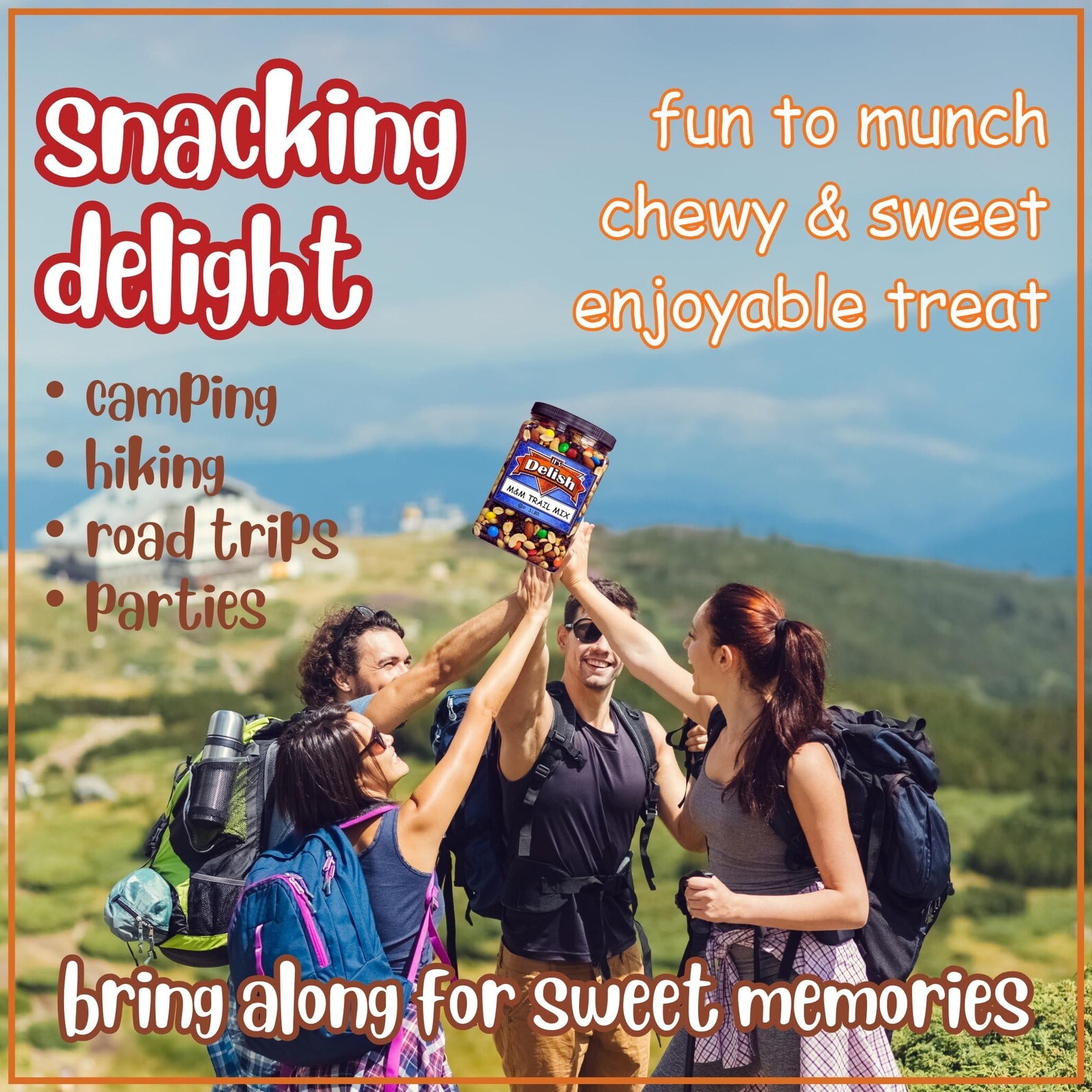 M&m's Classic Trail Mix by It's Delish, 3 Lb Reusable Container ...