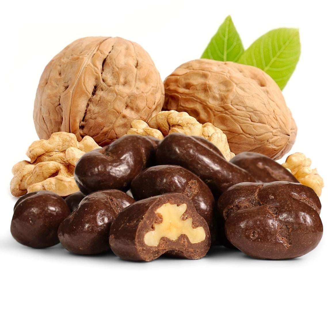 Milk Chocolate Covered Walnuts by It's Delish, Bulk Bag | Milk ...