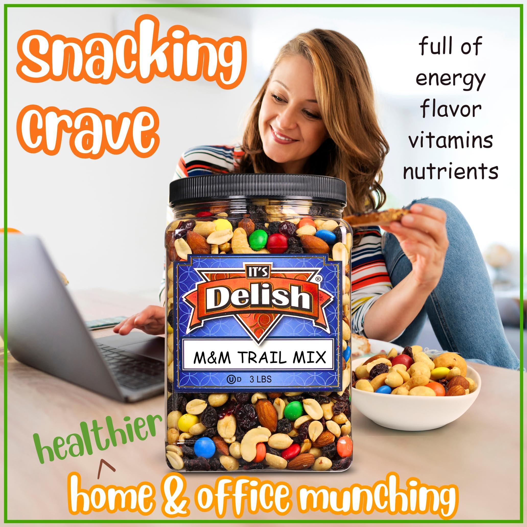 M&m's Classic Trail Mix by It's Delish, 3 Lb Reusable Container ...