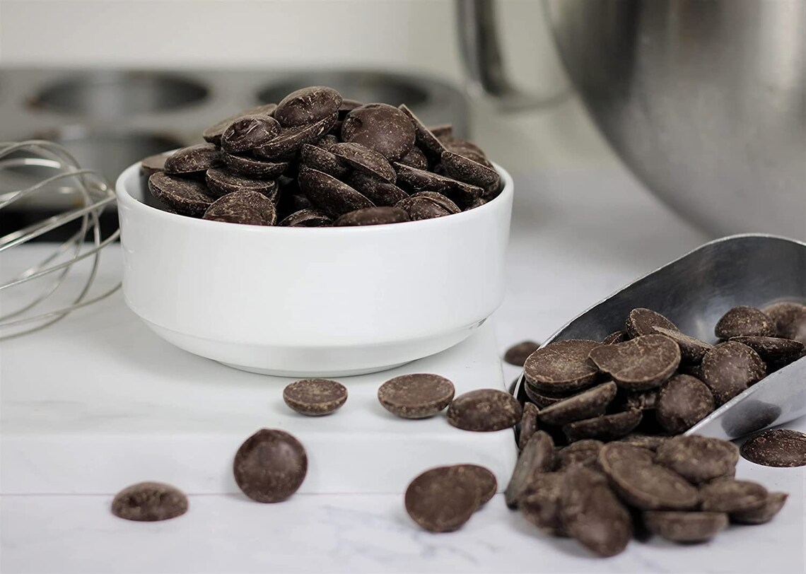 Chocolate Discs by Its Delish Semi-sweet Style Dark Chocolate - Etsy