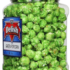 Gourmet Green Apple Flavored Popcorn by It's Delish, 16 Oz Jumbo ...