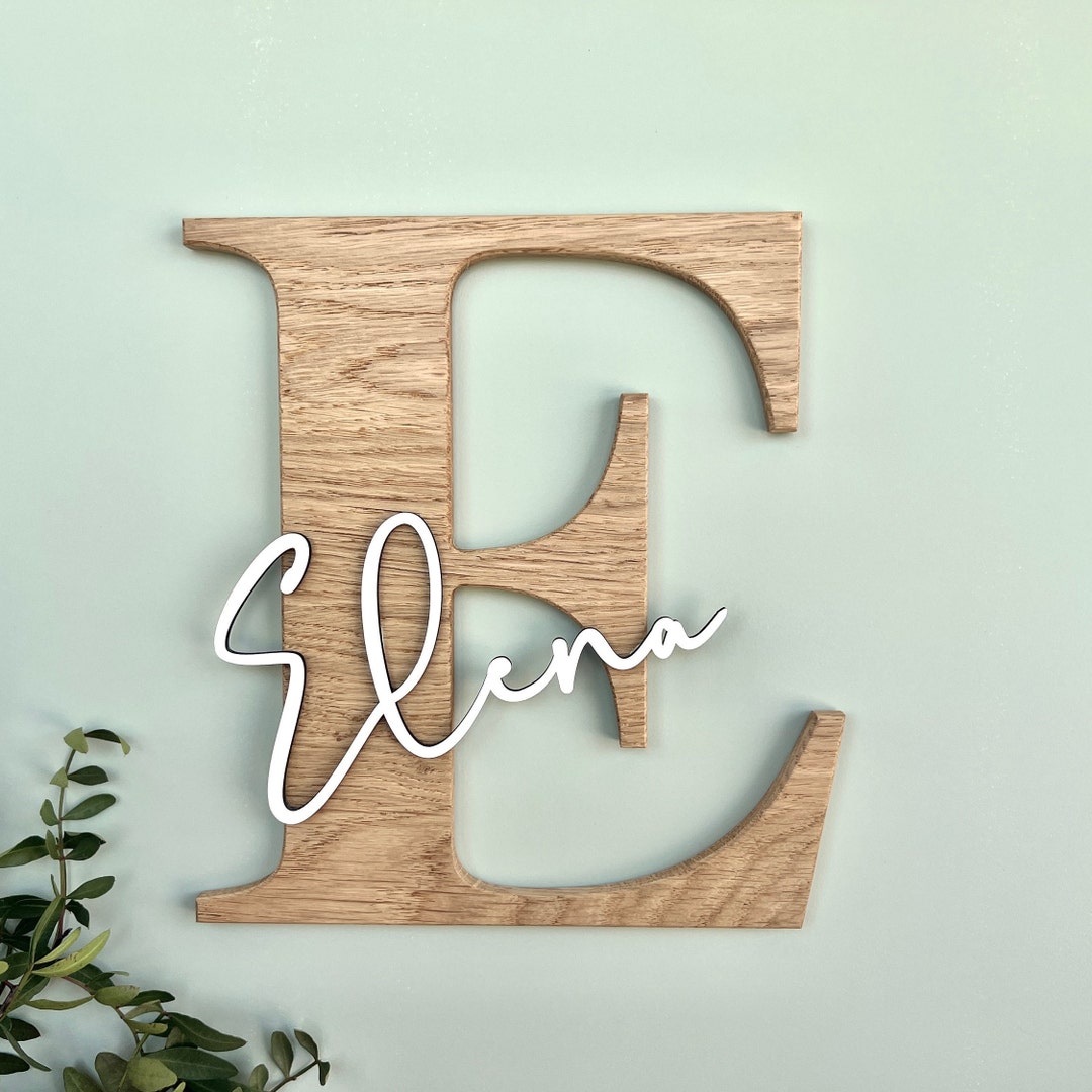 Name Plate monogram Nursery Decoration Nursery Door - Etsy