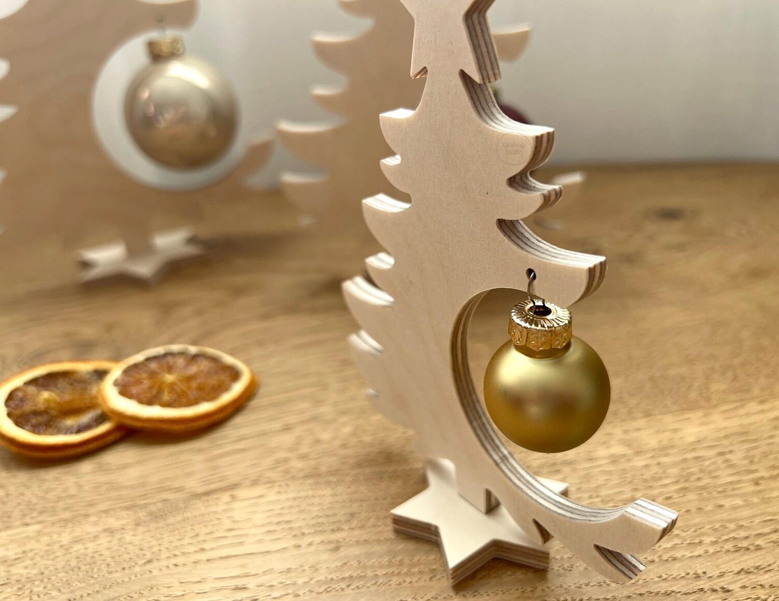 Ball Tree Set {little Magic Forest} Set of 2 or 3 Christmas Decorations ...