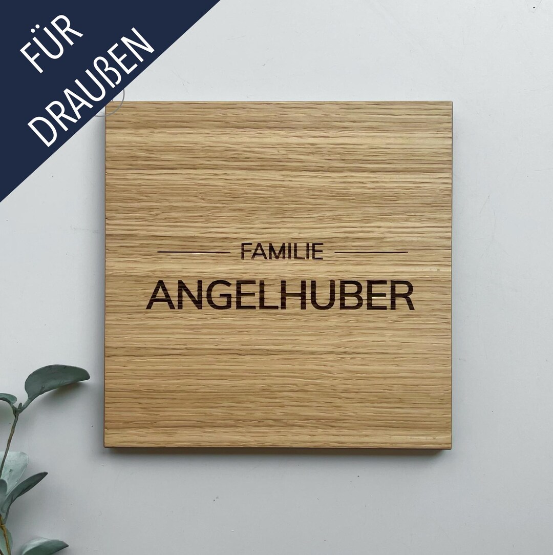 Designer Wooden Front Door Sign - Square - for OUTDOORS - Etsy