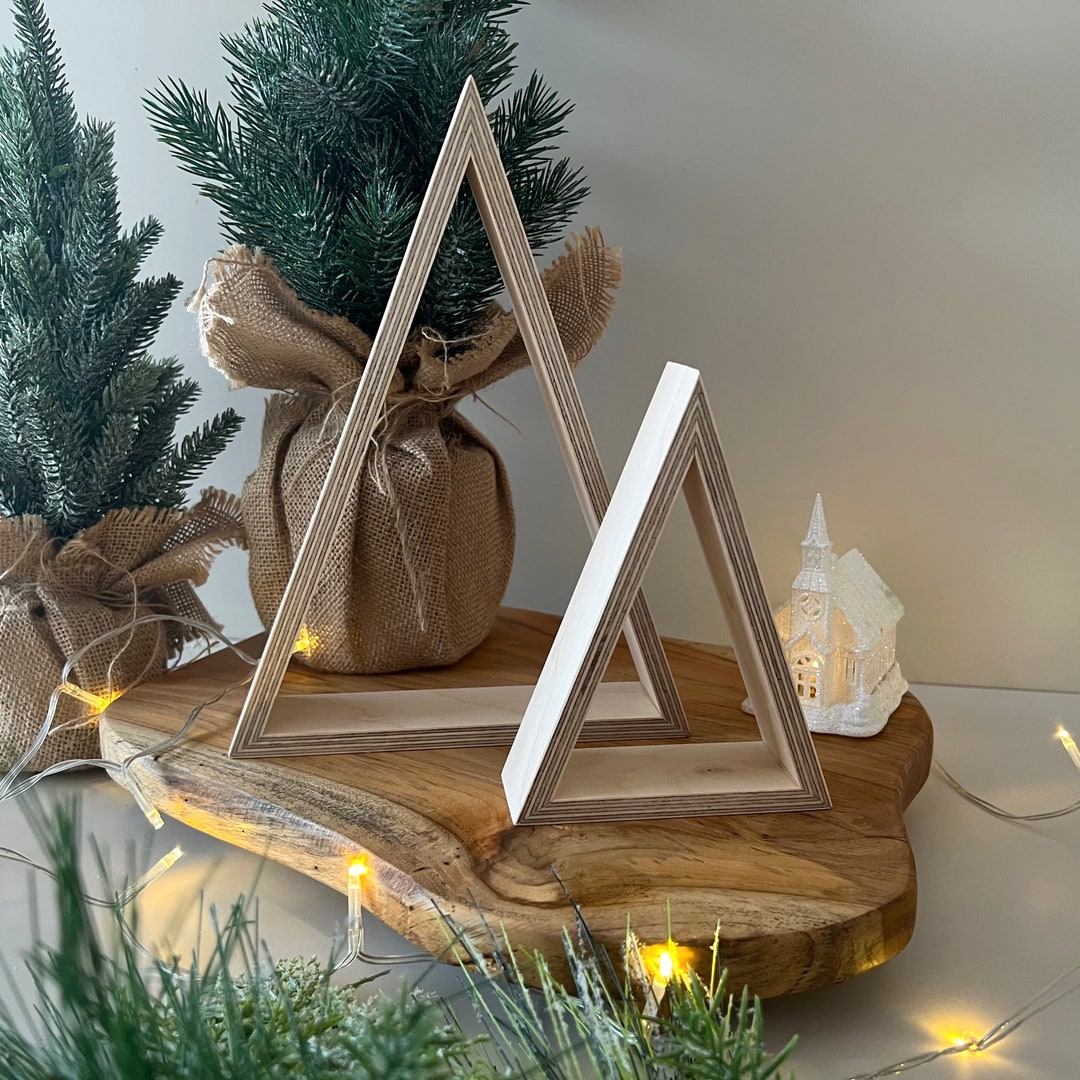 Minimalist Christmas Tree {triangle} Wooden Christmas Tree, Secret ...