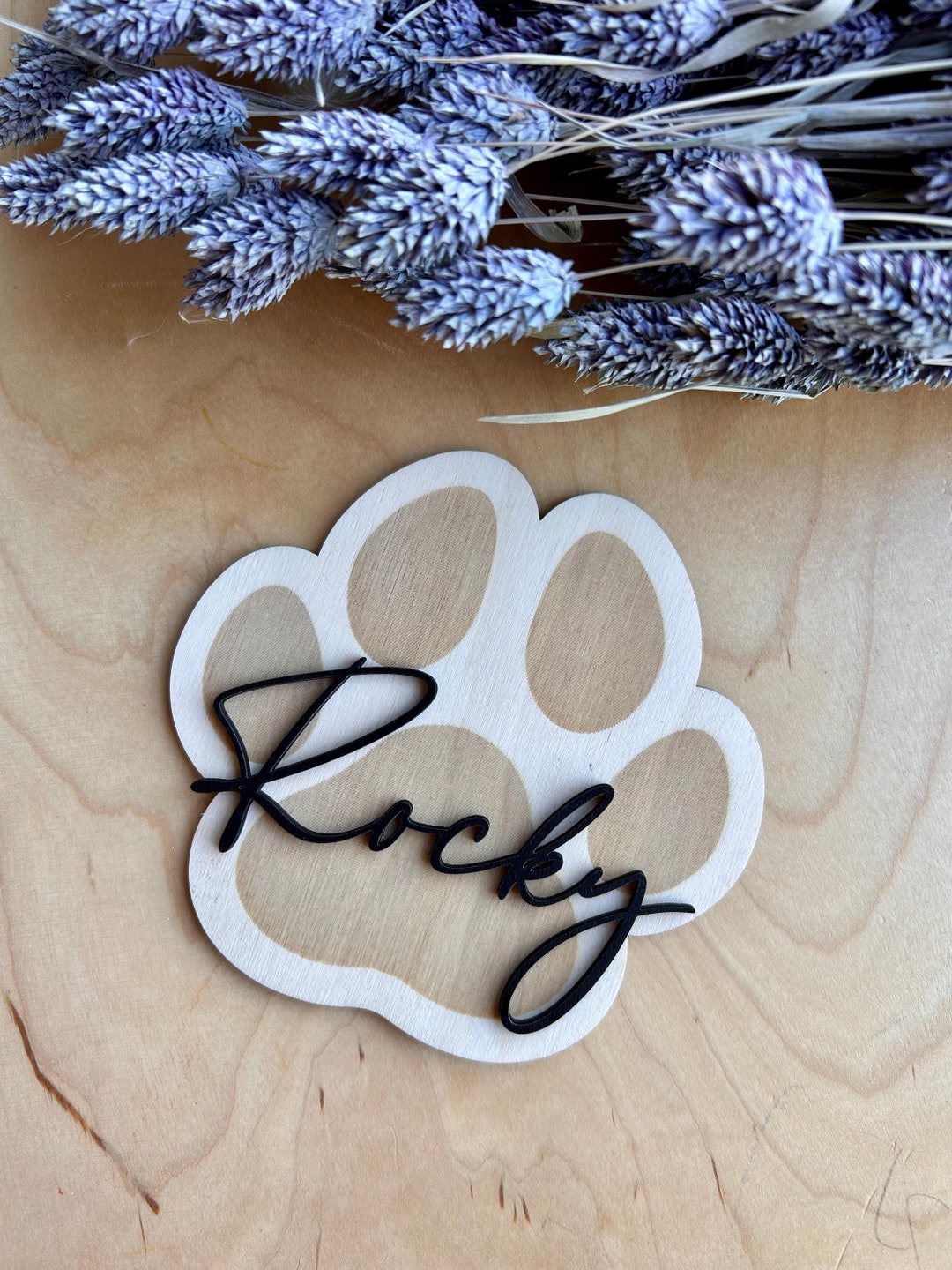 Cat Nameplate your Pet Tiger Personalized, Wood - Etsy
