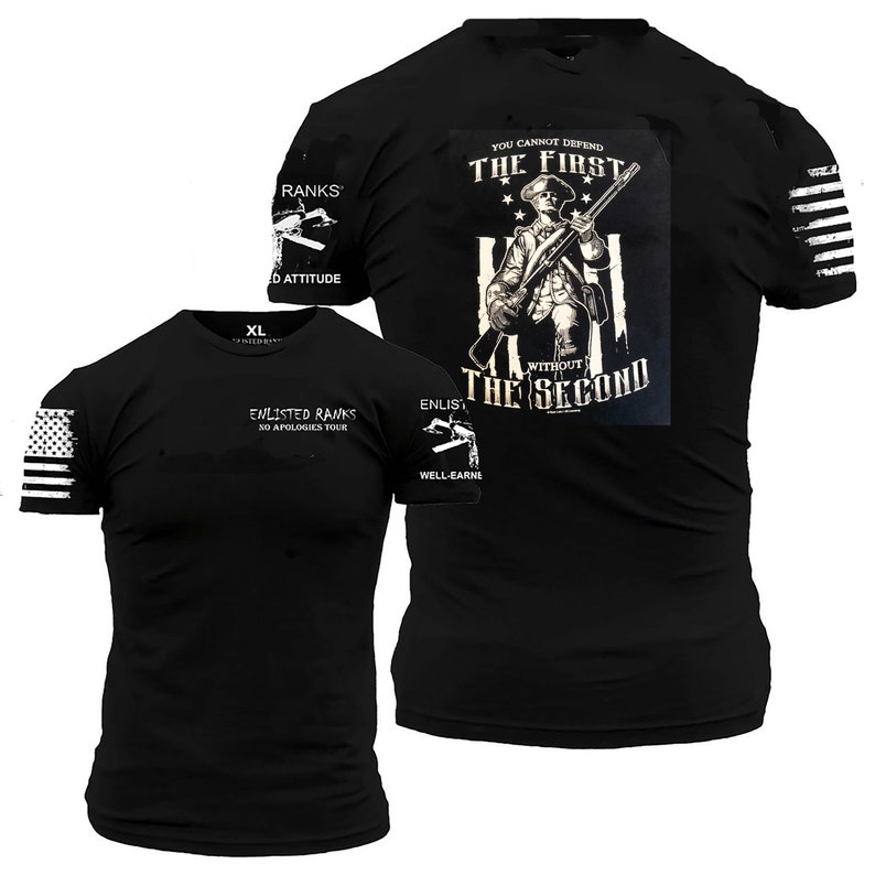 2nd Amendment, Enlisted Ranks Graphic T-shirt - Etsy